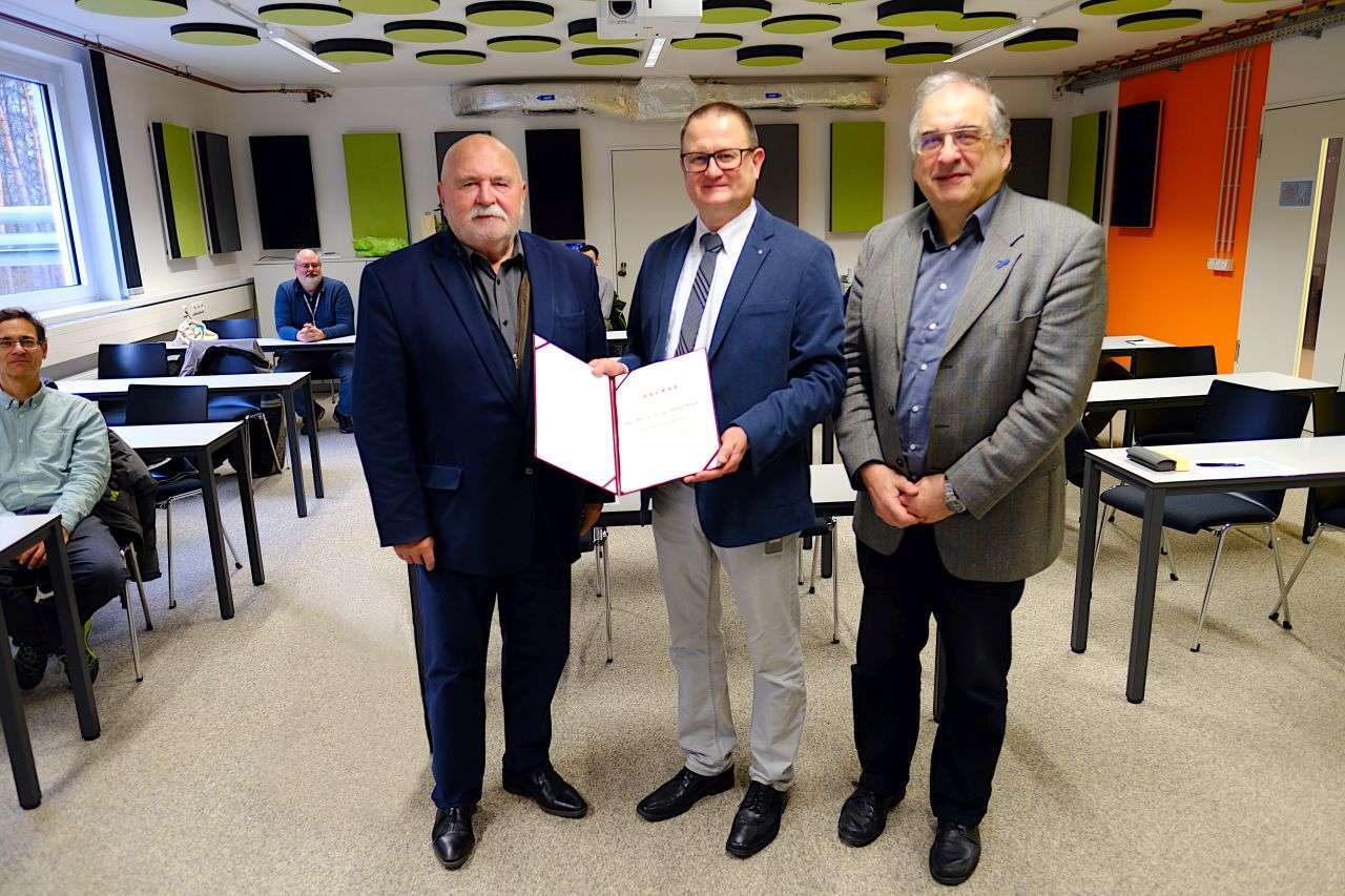 We have a new visiting professor, nuclear scientist, A. Wagner ...